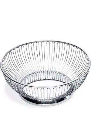 ALESSI Large Round Wire Basket - Silver