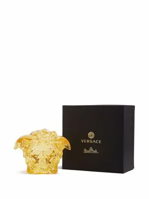 Versace Medusa Lumiere Crystal Paperweight - Yellow