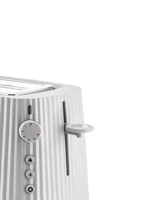 ALESSI Plissé Electric Toaster - White