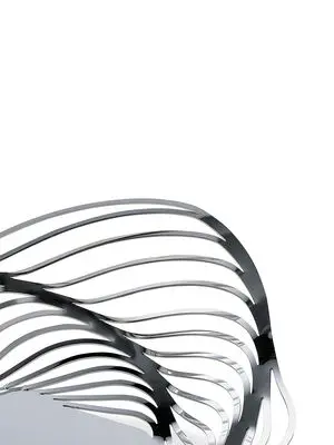 ALESSI Trinity Stainless Steel Fruit Bowl - Silver