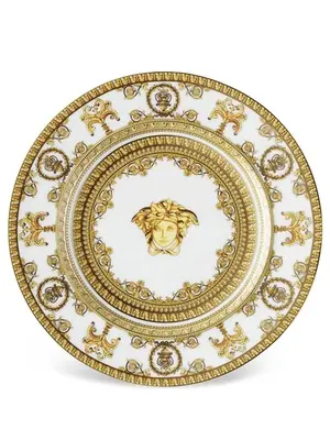 Versace I Love Baroque Porcelain Plate - White