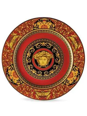 Versace Medusa Service Plate - Red