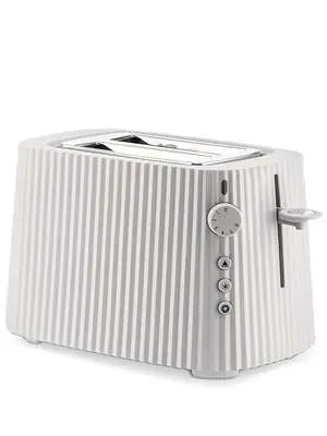 ALESSI Plissé Rib-design Toaster - White