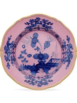 GINORI 1735 Oriente Italiano Flat Dessert Plate - Pink