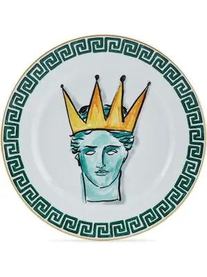 GINORI 1735 Viaggio Di Nettuno Flat Dinner Plate - White