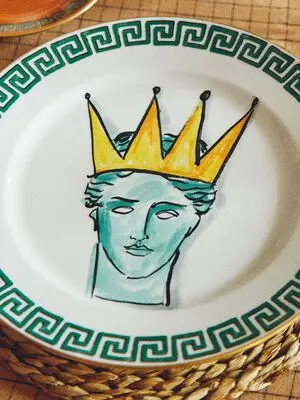 GINORI 1735 Viaggio Di Nettuno Flat Dinner Plate