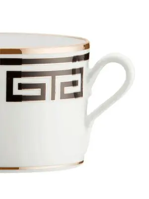 GINORI 1735 Labirinto Tea Cup - Black