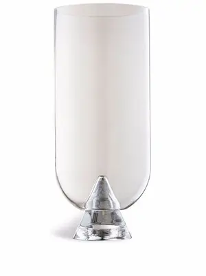 AYTM Glacies Glass Vase - Silver