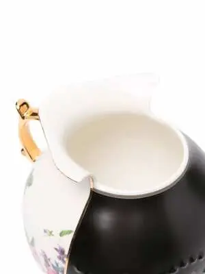 SELETTI Hybird Print Vase - Black