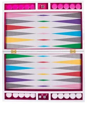 Jonathan Adler Checkboard Backgammon Set - White