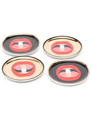 Jonathan Adler Full Dose Coaster Set-of-four Coasters - Gold