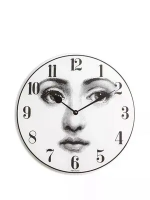 FORNASETTI Face Painted Clock - White