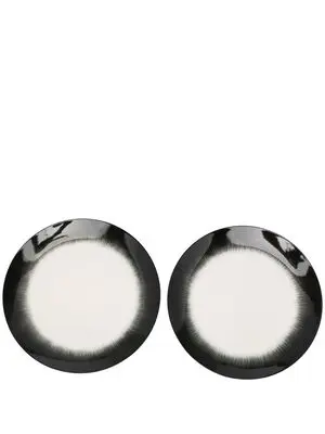 ANN DEMEULEMEESTER X SERAX X Serax Set Of 2 Plates - Black