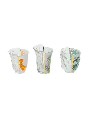 SELETTI Hybrid Aglaura Drinking Glasses - Neutrals