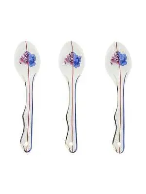 SELETTI Hybrid Armilla Coffee Spoons - White