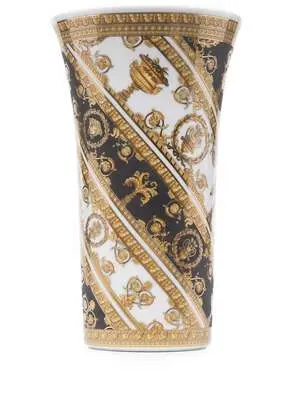 Versace Barocco-print Vase - Gold