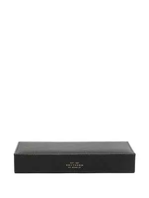 Smythson Panama Cufflink Case - Black