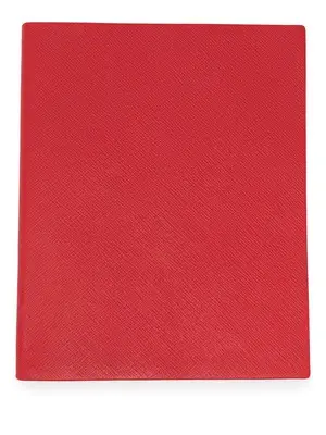 Smythson Portobello Leather Notebook - Red