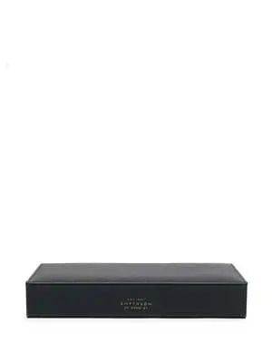 Smythson Panama Cufflink Box - Blue