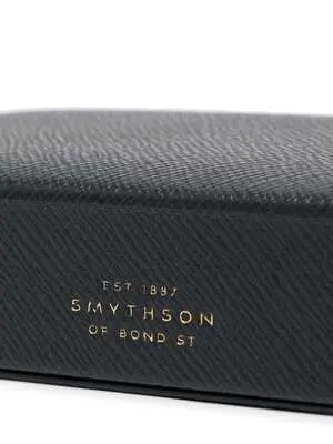 Smythson Panama Cufflink Box - Blue
