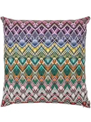 Missoni Decorative Abstract-pattern Cushion - Purple
