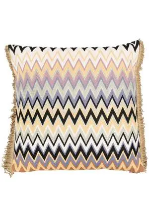 Missoni Margot Zigzag-woven Cushion - Green