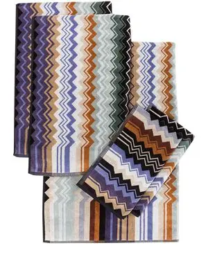 Missoni Set Of 5 Giacomo Bath Towels - Blue