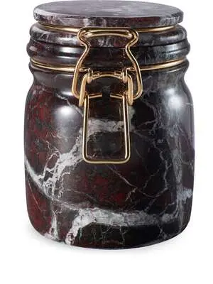 EDITIONS MILANO Miss Marble Storage Jar - Red