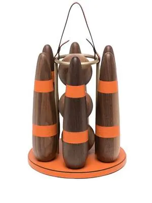 PINETTI Wood Bowling Set - Brown