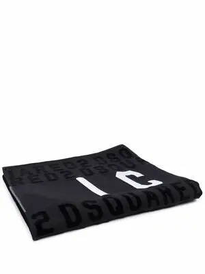 Dsquared2 Be Icon Beach Towel - Black