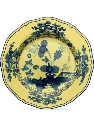 GINORI 1735 Oriente Italiano Porcelain Charger Plate - Yellow