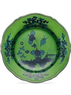 GINORI 1735 Oriente Italiano Soup Plate - Green