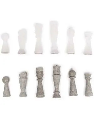 PINETTI Stone Chess Set - Grey