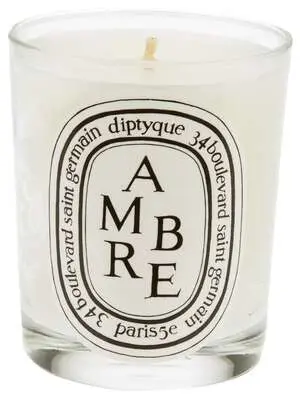 DIPTYQUE Ambre' Candle - White