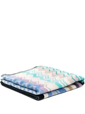 Missoni Giacomo Zigzag Bath Towel - Blue