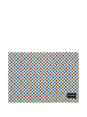Dolce & Gabbana Carretto-print Placemat And Napkin Set - Multicolour