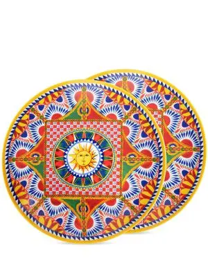 Dolce & Gabbana Carretto Siciliano Dinner Plates - Blue