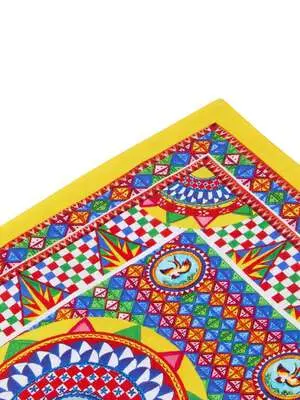 Dolce & Gabbana Carretto-print Placemat And Napkin Set