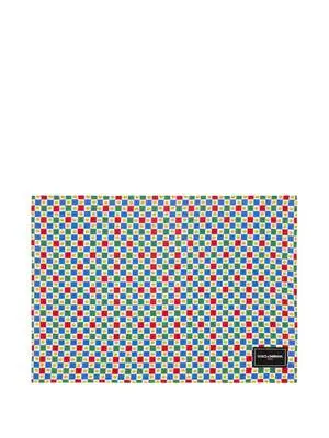 Dolce & Gabbana Carretto-print Placemat And Napkin Set - Red