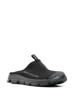 SALOMON Logo Closed-toe Slides - Black