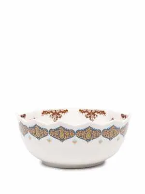 SELETTI Hybrid Contrast-print Bowl - White