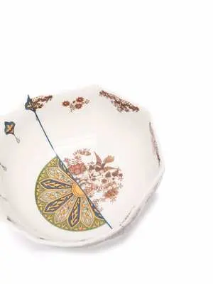 SELETTI Hybrid Contrast-print Bowl - White