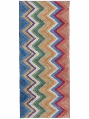 Missoni Zigzag Pattern Rug - Pink