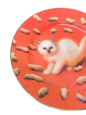 SELETTI Graphic-print Plate