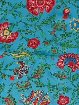 La DoubleJ Dragonflower-print Linen Runner