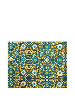 La DoubleJ Floral-print Tablemat - Blue