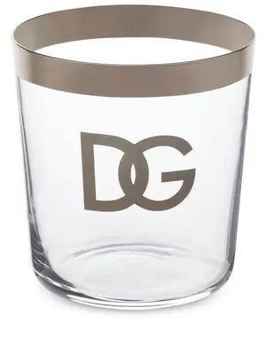 Dolce & Gabbana Logo-print Drinking Glasses - White