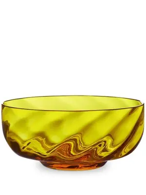 Dolce & Gabbana Murano Glass Hand-blown Ice Cream Bowls - Yellow