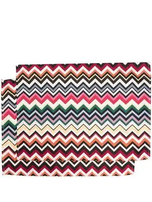 Missoni Striped Table Cloth Set Of 2 - Red