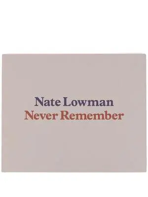 RIZZOLI Nate Lowman Never Remember Book